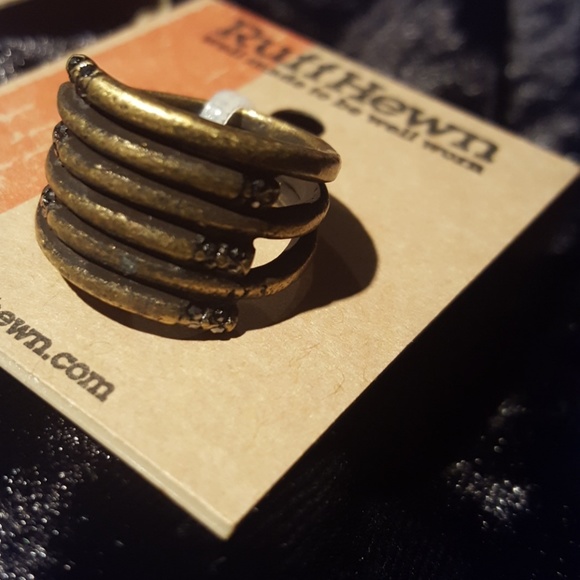 Ruff Hewn | Jewelry | Nwt Ruff Hewn 2 Rings Rustic Ringlet And Arrow ...